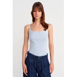Slim Fit Rippstrick-Baumwoll-Cami-Top