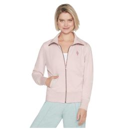 Skechers - Sweatshirt f&uuml;r Damen, Regul&auml;r, Lang&auml;rmlig (Lavendel/Pink)