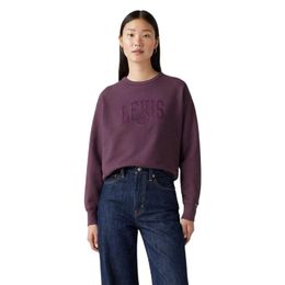 Levi's Levis - Sweatshirt f&uuml;r Damen, Rundhalsausschnitt (Pflaumenfarben Perfekt)