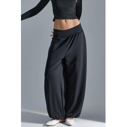 Damen Mid-Waist gerade Pull-On-Hosen