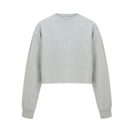 Miso - Kurzes Sweatshirt f&uuml;r Damen (Grau)