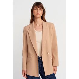 Langes Crepe-Blazer-Jacket