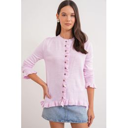 R&uuml;schengestrickter Cardigan