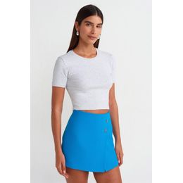 Damen Slim Fit Crop T-Shirt