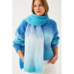 Gradient Rippstrick Rundhalspullover