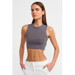 &Auml;rmelloses Crop-Top aus Baumwolljersey