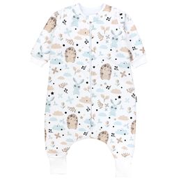 Babyschlafsack TUPTAM "Schlafsack mit F&uuml;&szlig;en Winterschlafsack mit Armen Beinen" Gr. 80, braun (igel hase beige mineralgr&uuml;n), Schlafs&auml;cke, Baby, L: 86cm, Obermaterial: 100% Baumwolle CO., L:86cm