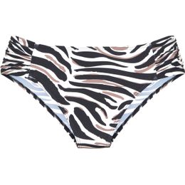 Lascana Damen Bikini-Hose creme-schwarz Gr&ouml;&szlig;e 34