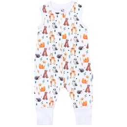 Babyschlafsack TUPTAM "Schlafsack mit F&uuml;&szlig;en Babyschlafsack mit Beinen Unwattiert" Gr. 104, orange (waldtiere eule b&auml;r reh fuchs), Schlafs&auml;cke, Baby, L: 110cm, Obermaterial: 100% Baumwolle CO., L:110cm