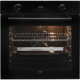 Beko Einbaubackofen "BBIM17300BMPEF", Energieeffizienz: A+ (A+++-D), schwarz, B:59,4cm H:59,5cm T:56,7cm, Back&ouml;fen, Gleichm&auml;&szlig;ige Hei&szlig;luft f&uuml;r perfekte Ergebnisse dank Aeroperfect, Einbaubackofen