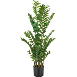 Kunstpflanze Creativ green "Zamifolia", gr&uuml;n, H:130cm, Kunststoff, Kunstpflanzen, Kunstpflanze, mit detailgetreuer Gestaltung