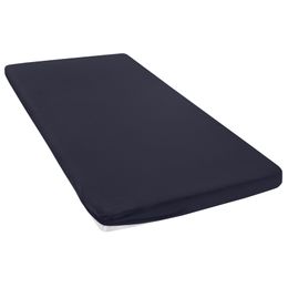 Spannbettlaken OTTO HOME "Paprika Topper Basic, in Gr. 90x200, 140x200 oder 180x200 cm", marine, B:160cm L:200cm, Microfaser-Jersey, Obermaterial: 100% Polyester, Bettlaken, Spannbettlaken, Baumwolle, Matratzen bis 8 cm H&ouml;he, Bettlaken, Spannbetttuch, Laken
