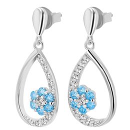 Adelia&acute;s Paar Ohrh&auml;nger ADELIA&acute;S, blau, Ohrringe, Damen, Damen, Silber 925 (Sterlingsilber)