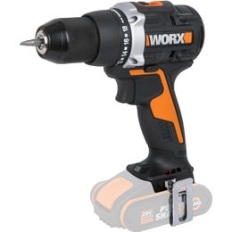 Akku-Bohrschrauber WORX "WX102.9 NITRO", bunt (schwarz, orange), B:20mm H:6,3mm L:17,2mm, Bohrmaschinen, Brushless-Motor, 2-Gang-Getriebe, ohne Akku & Ladeger&auml;t