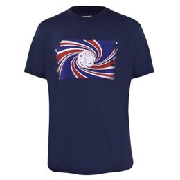 Pretty Green - T-Shirt f&uuml;r Herren, Logo (Marine)