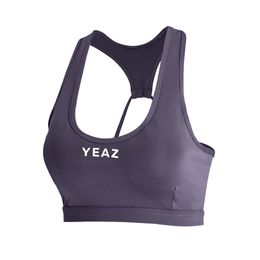 Sporttop YEAZ "Top ATTITUDE", Damen, Gr. L, grau, Obermaterial: 87% Nylon NY. 13% Elasthan EL., Tops Sporttop