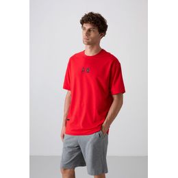 &Uuml;bergr&ouml;&szlig;e Bedrucktes Rundhals-T-Shirt