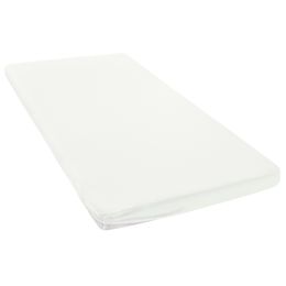 Spannbettlaken OTTO HOME "Paprika Topper Basic, in Gr. 90x200, 140x200 oder 180x200 cm", wei&szlig;, B:200cm L:200cm, Microfaser-Jersey, Obermaterial: 100% Polyester, Bettlaken, Spannbettlaken, Baumwolle, Matratzen bis 8 cm H&ouml;he, Bettlaken, Spannbetttuch, Laken