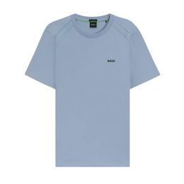 BOSS - Poloshirt f&uuml;r Herren, Rundhalsausschnitt, Regul&auml;r, kurz&auml;rmlig (Blau)