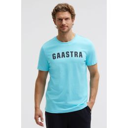 Rundhalsshirt Gaastra, Jungen, Gr. L, aquarius, Single Jersey, Material: 100% Baumwolle, bedruckt, regular fit normal, Rundhals, eingesetzt gerader Abschluss, Shirts Rundhalsshirt, aus Baumwolle