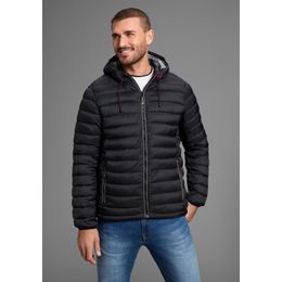 Steppjacke Polarino, Herren, Gr. 54 (L), schwarz, Obermaterial: 100% Polyamid. Futter: 100% Polyamid. Wattierung: 100% Polyester, eingefasste Kante, Jacken Steppjacke, Atmungsaktiv, winddicht, wasserabweisend