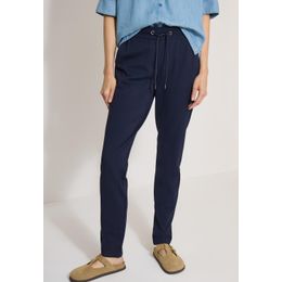 Stoffhose Cecil, Damen, Gr. L, L&auml;nge 32, urban dunkelblau, Stoff, 61% Viskose, 32% Polyamid, 7% Elasthan, unifarben, comfort fit lang, Hosen Stoffhose, Middle Waist