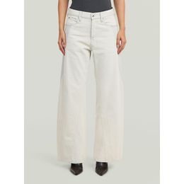 G-Star Raw Regular-fit-Jeans G-STAR "Contor Two-Tone Wide Jeans", Damen, Gr. 27, L&auml;nge 34, beached faded variscite blau, Obermaterial: 75% Baumwolle, 25% Baumwolle, Jeans