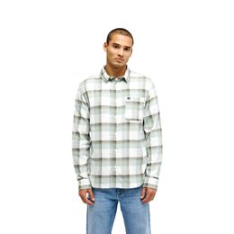 Langarmhemd QUIKSILVER "Motherfly Plaid", Herren, Gr. XL, US-Gr&ouml;&szlig;en, gr&uuml;n (iceberg gr&uuml;n motherfly), Obermaterial: 100% Baumwolle., Hemden