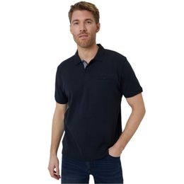 Threadbare. Threadbare - Poloshirt f&uuml;r Herren, Regul&auml;r, Gerollte kurze &Auml;rmel (Marine)