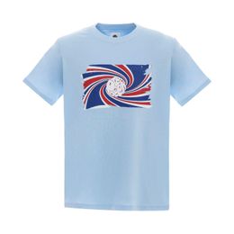 Pretty Green - T-Shirt f&uuml;r Herren, Logo (Himmelblau)