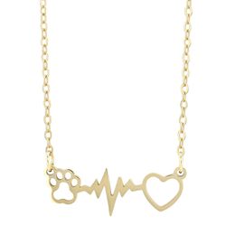 Adelia&acute;s Kette ohne Anh&auml;nger ADELIA&acute;S "Halskette &ndash; Herz aus Edelstahl 43+5", gold, Halsketten, Damen, 48cm, Edelstahl, Ideal zum Verschenken &ndash; schlicht und stilvoll