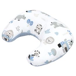 Stillkissen TUPTAM "Stillkissen Baby Stillkissen Klein mit Baumwoll-Bezug", Baby, blau (zoo blau), Obermaterial: 100% Baumwolle CO., Funktionskissen