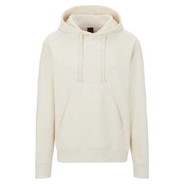BOSS - Kapuzenpullover f&uuml;r Herren, Raglan&auml;rmel, Athletisch (Wei&szlig;)