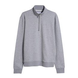 Farah - "Aintree" Sweatshirt f&uuml;r Herren, Weiter Stehkragen, Lang&auml;rmlig (Graugr&uuml;n)