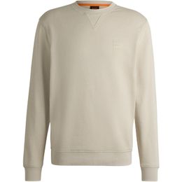 BOSS - "Westart" Sweatshirt f&uuml;r Herren, Rundhalsausschnitt, Premium-Baumwolle (Hellbeige)