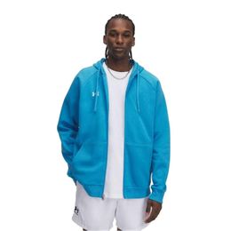 Under Armour - "Rival" Hoodie mit durchgehendem Rei&szlig;verschluss f&uuml;r Herren, Fleece (Blau)
