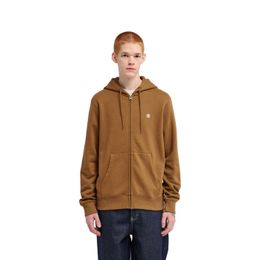 Sweatshirt Element "Icon Embroidery", Herren, Gr. L, sepia, Obermaterial: 55% Baumwolle, 25% Baumwolle, 20% Polyester., Sweatshirts Sweatshirt