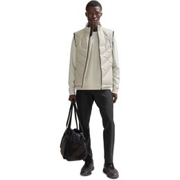 BOSS - Sweatshirt f&uuml;r Herren, Gerippter Kragen, Raglan&auml;rmel (Hellbeige)