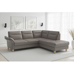 Sit & More Ecksofa SIT & MORE "Pamela", grau (delphine), B:218cm H:90cm T:212cm, Sofas, Ecksofa