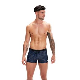 Speedo - "Valmilton" Badehose f&uuml;r Herren, Schmal (Schwarz/Blau)