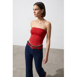 Damen Strapless Crop Bandeau Top