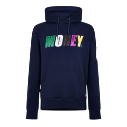 Money - Kapuzenpullover f&uuml;r Herren, Satin, Lang&auml;rmlig (Marine)