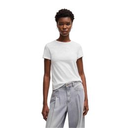 BOSS - T-Shirt f&uuml;r Damen, Slub, Regul&auml;r (Wei&szlig; Slub)