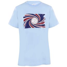 Pretty Green - T-Shirt f&uuml;r Herren, Logo (Himmelblau)