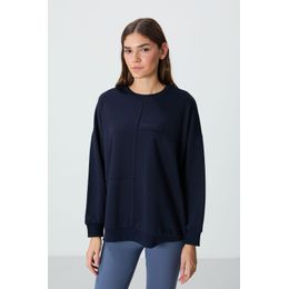 &Uuml;bergro&szlig;er Rundhals-Sweatshirt