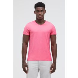 V-Shirt CMPD, Jungen, Gr. 4XL, pink, Single Jersey, Material: 100% Baumwolle, unifarben, regular fit normal, V-Ausschnitt, eingesetzt gerader Abschluss, Shirts, mit offener Kante am Ausschnitt
