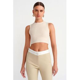 Rippstrick Baumwoll-Bustier