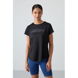 Bedrucktes Polyester Rundhals-T-Shirt