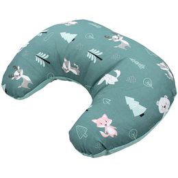 Stillkissen TUPTAM "Stillkissen Baby Stillkissen Klein mit Baumwoll-Bezug", Baby, gr&uuml;n (wald, fuchs, reh, igel, b&auml;rchen, gr&uuml;n, mint), Obermaterial: 100% Baumwolle CO., Funktionskissen