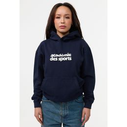 Hoodie DAILY COTTON "Damen Heavy Oversize Hoodie Kapuzenpullover Sweatshirt Raglan Sweater", M&auml;dchen, Gr. XS, blau (navy washed), Obermaterial: 100% Baumwolle CO., Sweatshirts Hoodie, Damen Heavy Oversize Hoodie Kapuzenpullover Sweatshirt Raglan Sweater